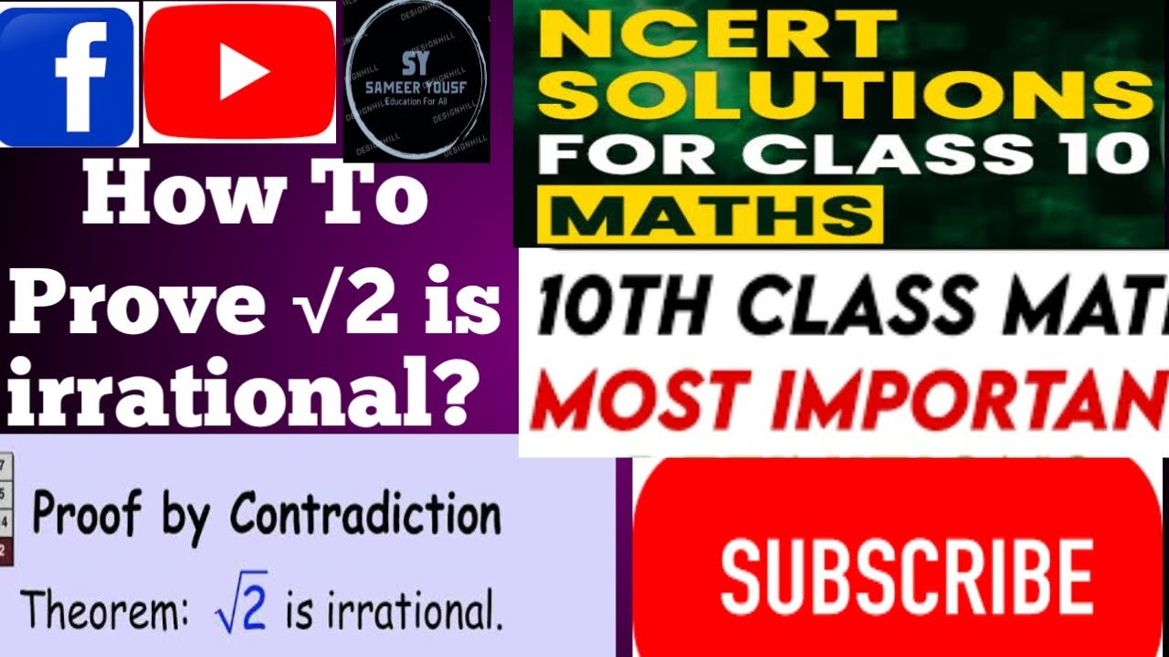 How to prove square root of any number is irrational || 10th Class ...