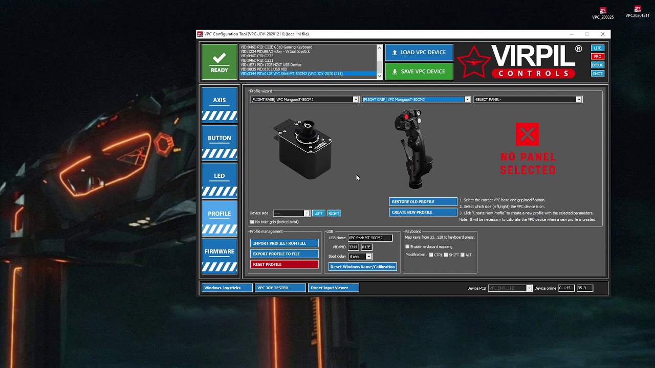 Set-up and configure Virpil joystick/base tutorial - YouTube