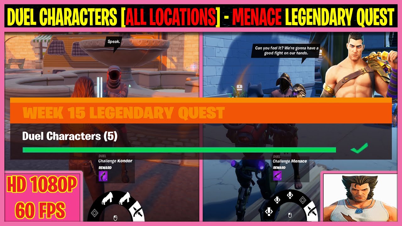 Dual Characters (5) - Fortnite MENACE Legendary Quest - YouTube