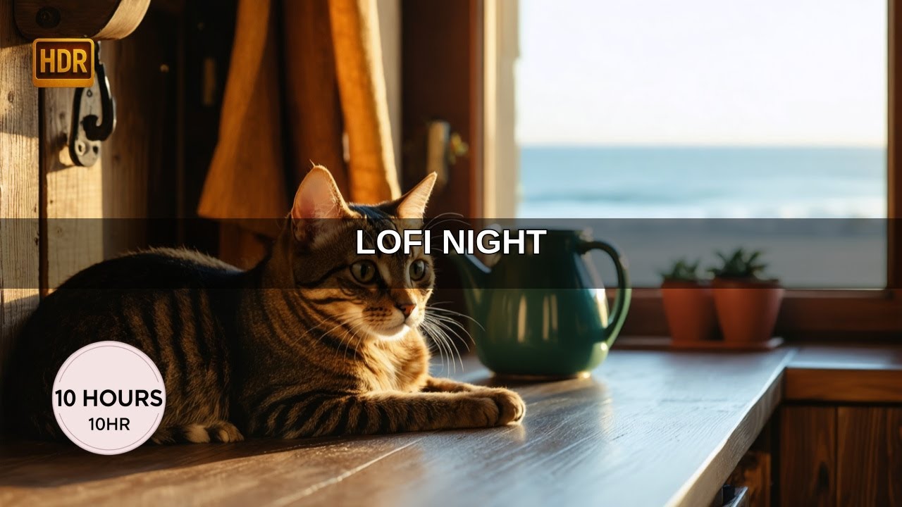 Cat in Basement Converted Cozy | Lofi & Ambient Mix Music | 10 Hours of ...