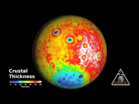 Map of Moon's Crust - YouTube