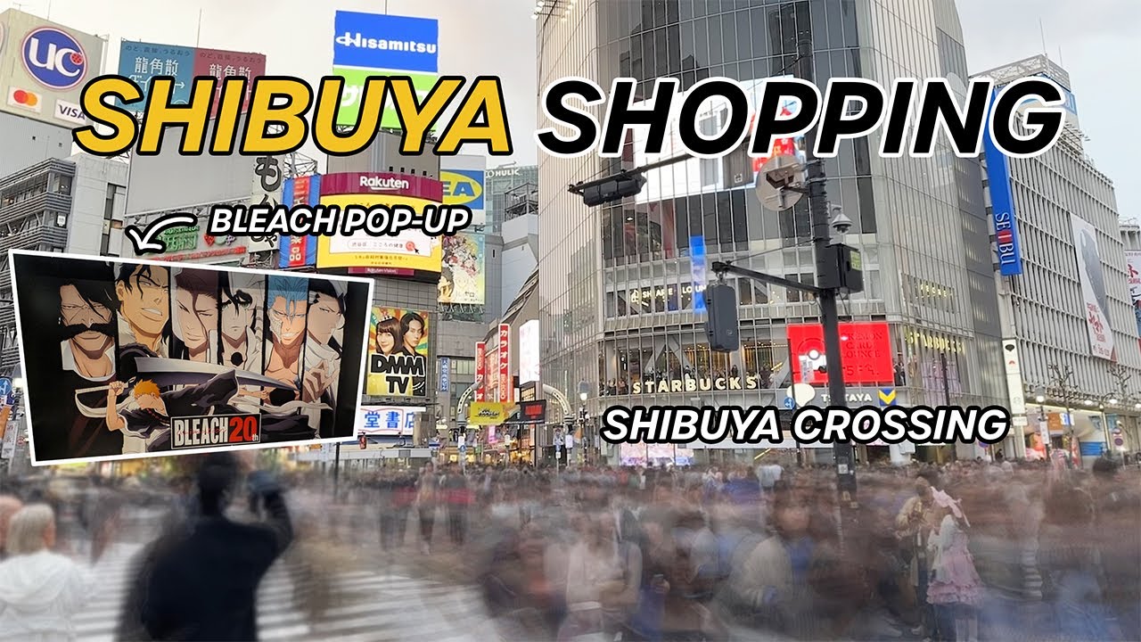 TOKYO Shopping Tour in Shibuya: Nintendo Store, Pokémon, Tower Records ...