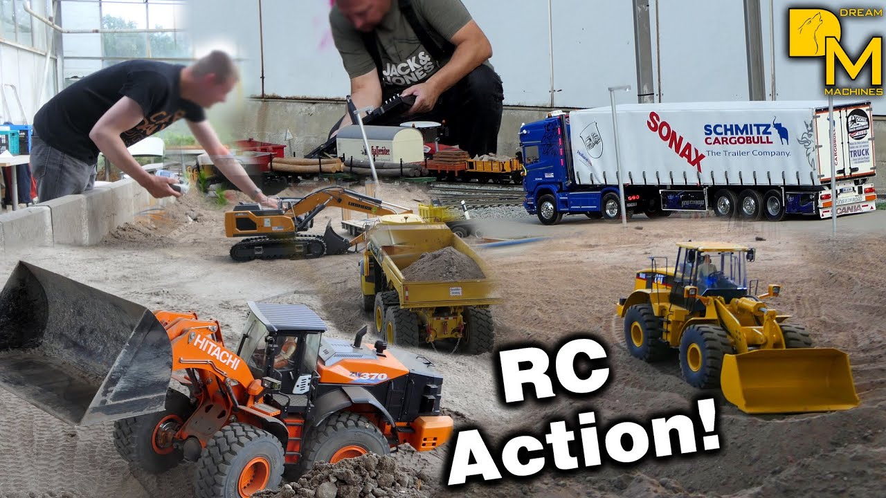 RC construction site first class scale models Indoor playground 🚦🕹️🔋 ...