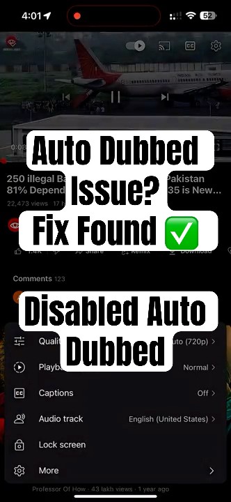 For YouTube, auto dubbed? Why is YouTube Playing in English? | Auto ...