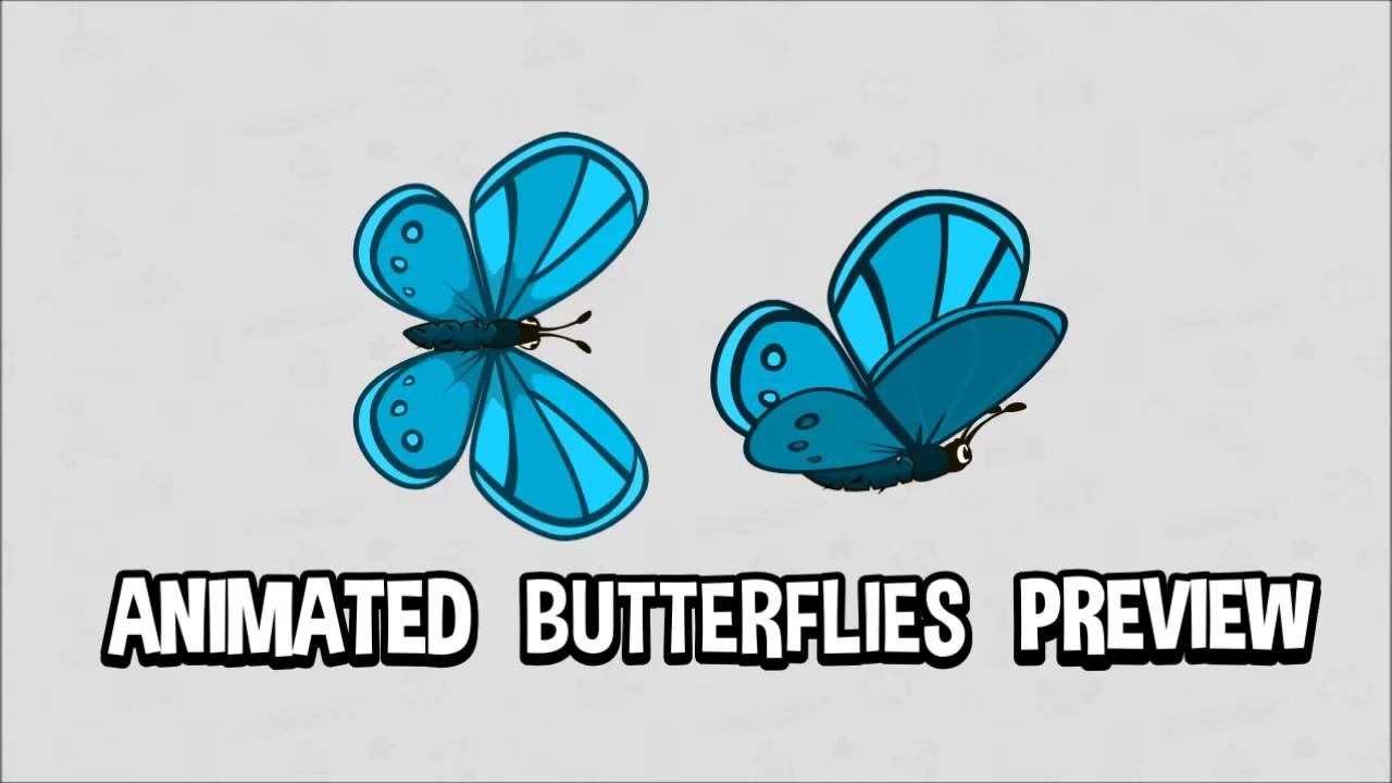 butterflies animation preview - YouTube