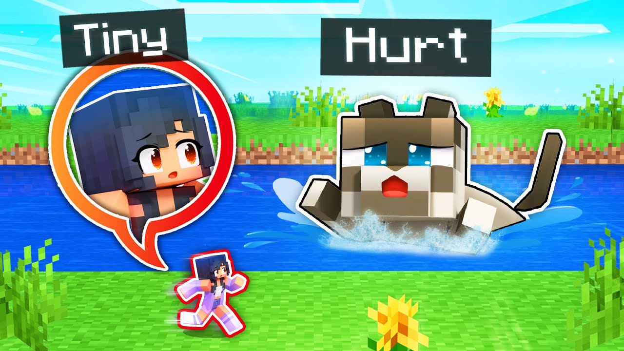I'm TINY And Helping A HURT Kitten In Minecraft! - YouTube