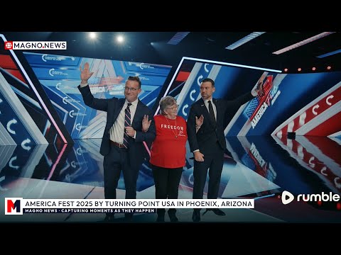 🇺🇸 Target Grandma Jeanie joins Benny Johnson and Jack Posobiec at AmFest 2025 by Turning Point USA