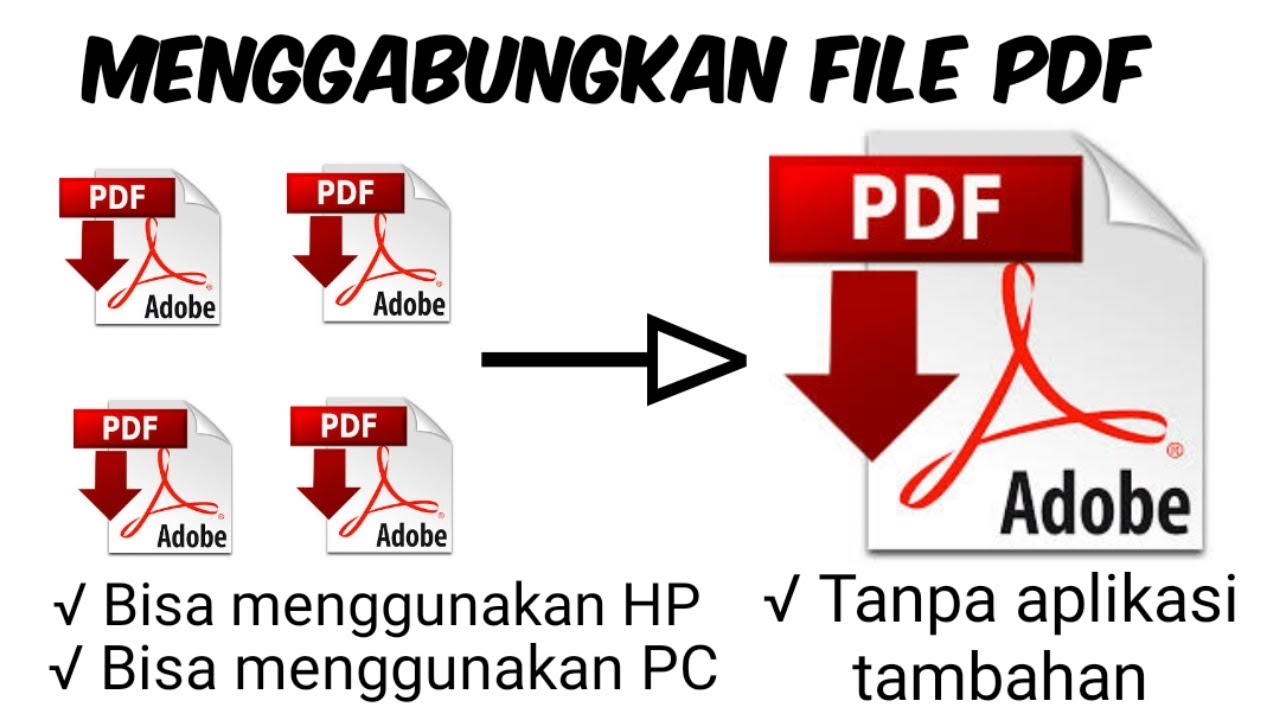 Cara menggabungkan file pdf menjadi satu file - YouTube