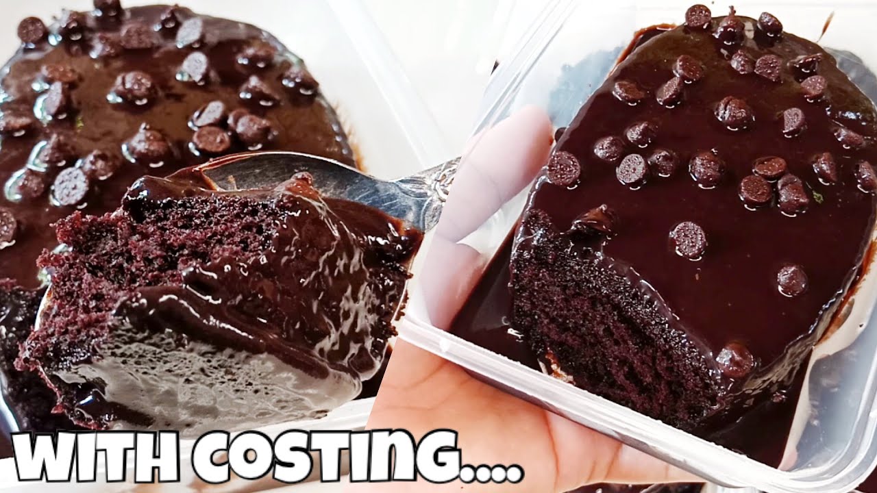 CHOCOMOIST CAKE IN A TUB|WITH COSTING|332.50 PUHUNAN|PATOK PANGNEGOSYO ...