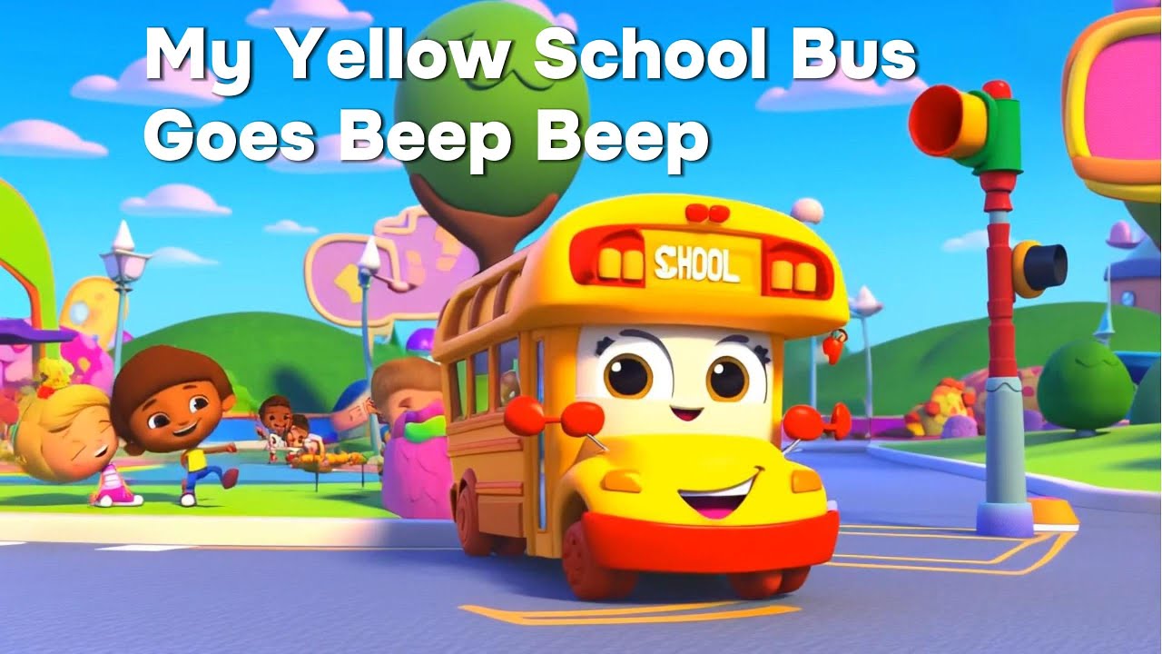 Beep Beep! Hop On the Yellow School Bus! 🚌🎤 | Kids Fun Song 2025. - Fun ...