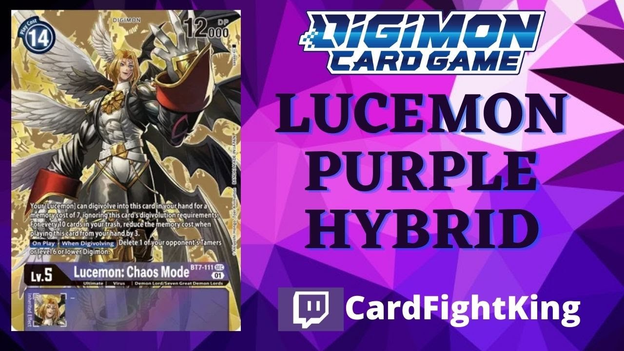 Lucemon Purple Hybrid Deck Profile | Digimon TCG - YouTube