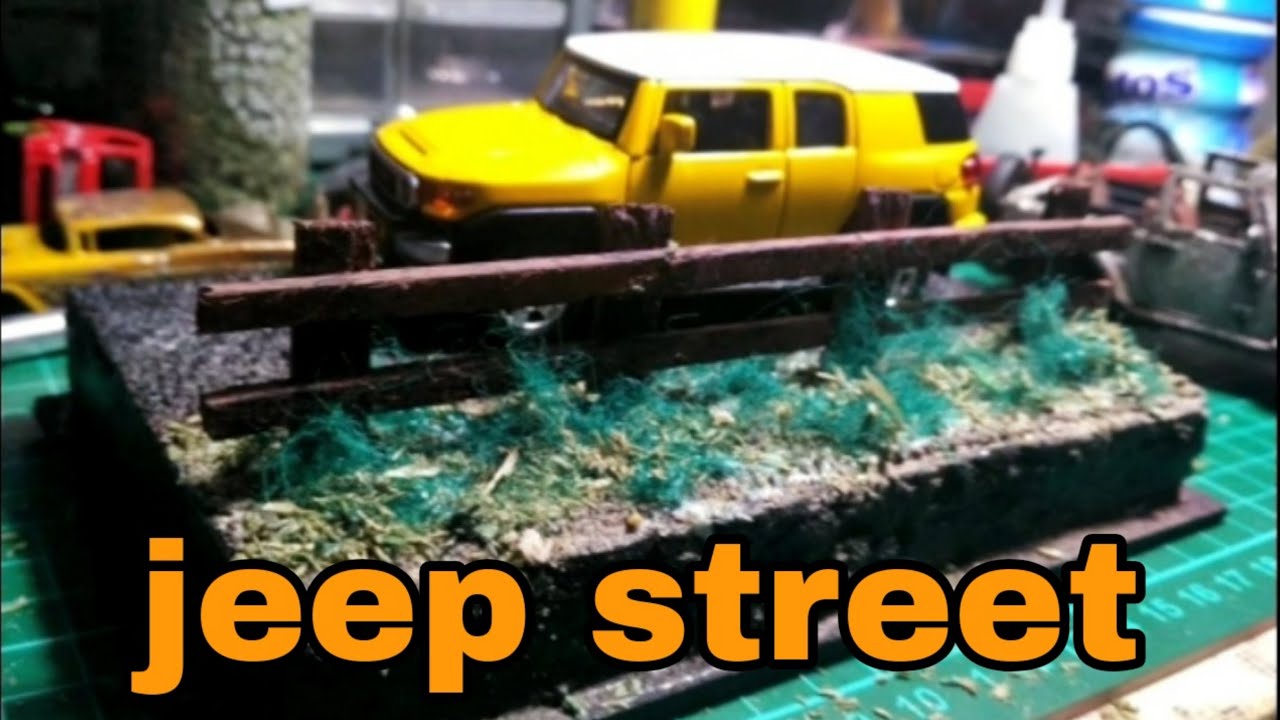 CARA MEMBUAT DIORAMA MINIATUR JALAN #diorama #miniatur #mainan - YouTube