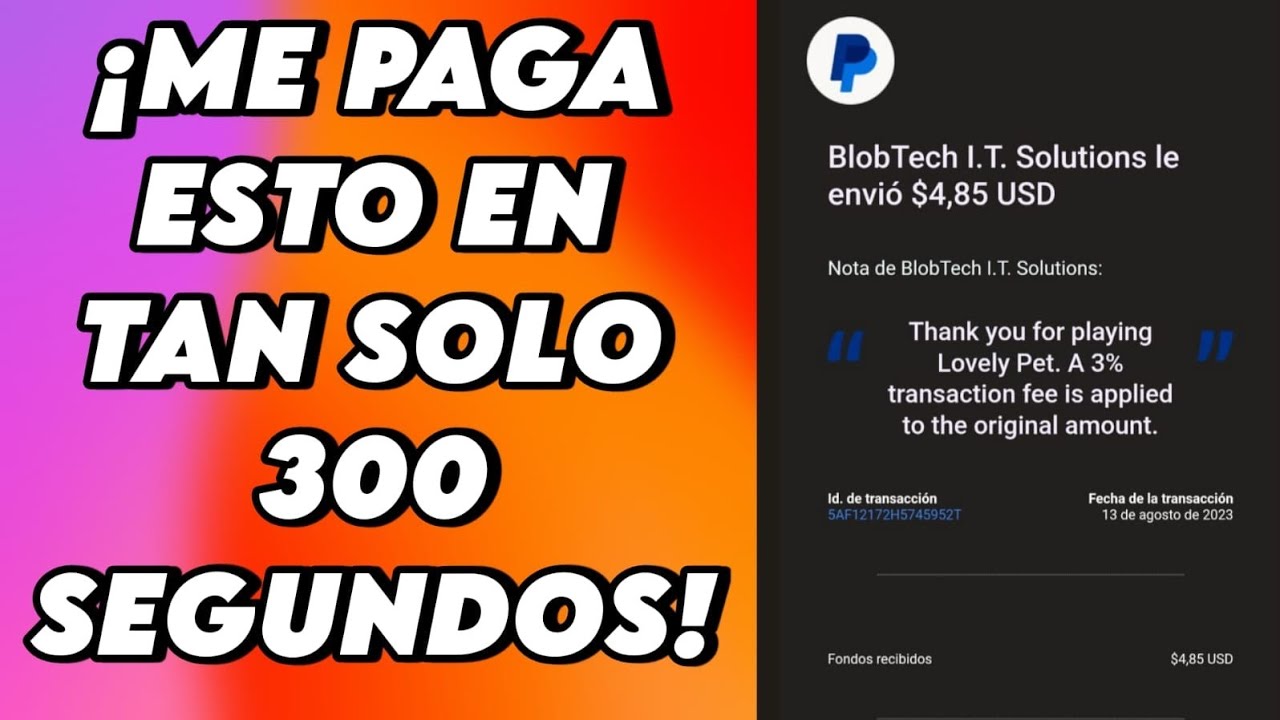 PRUEBA DE PAGO!! 💰 LA MEJOR APP PARA GANAR DINERO RAPIDO A PAYPAL 2023 🤑 [LOVELY PET] 💸 SI PAGA ...
