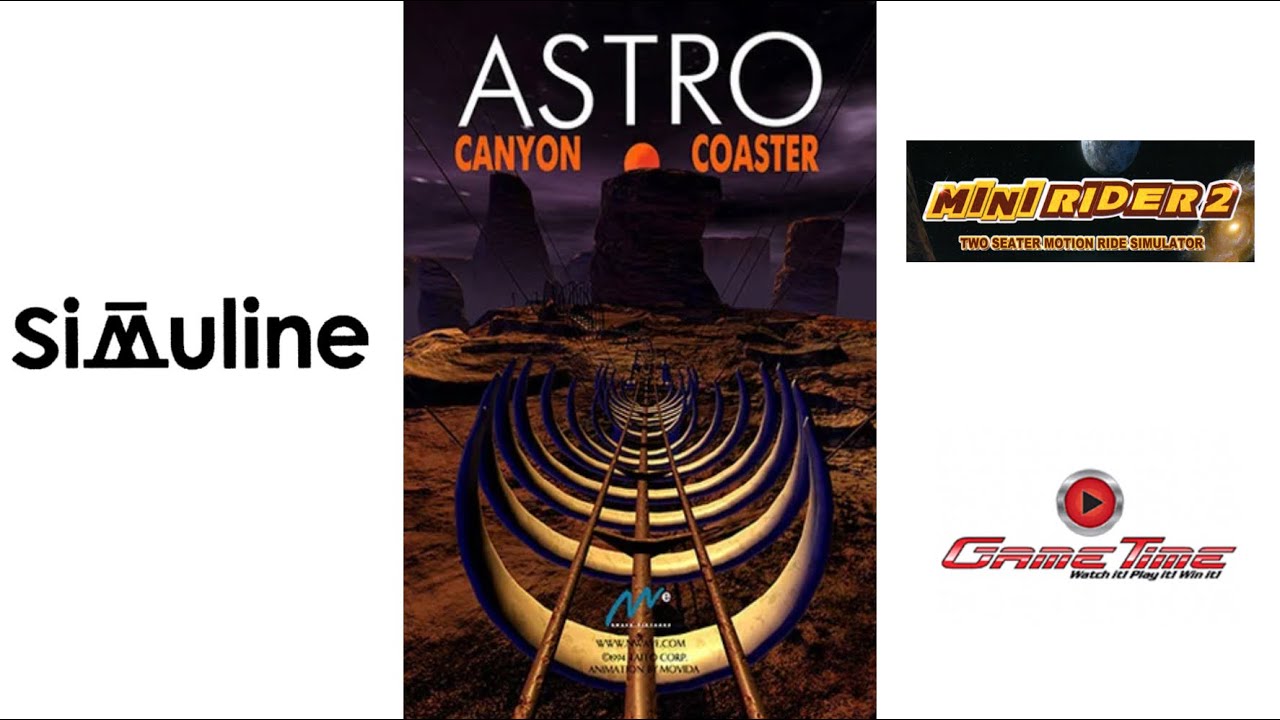 Astro Canyon Coaster - Mini Rider 2 - Simuline - Gametime Kissimmee 🎢☄️ ...