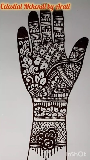 Mehendi class 87/Title -Easy stylish front hand mehndi design | new ...