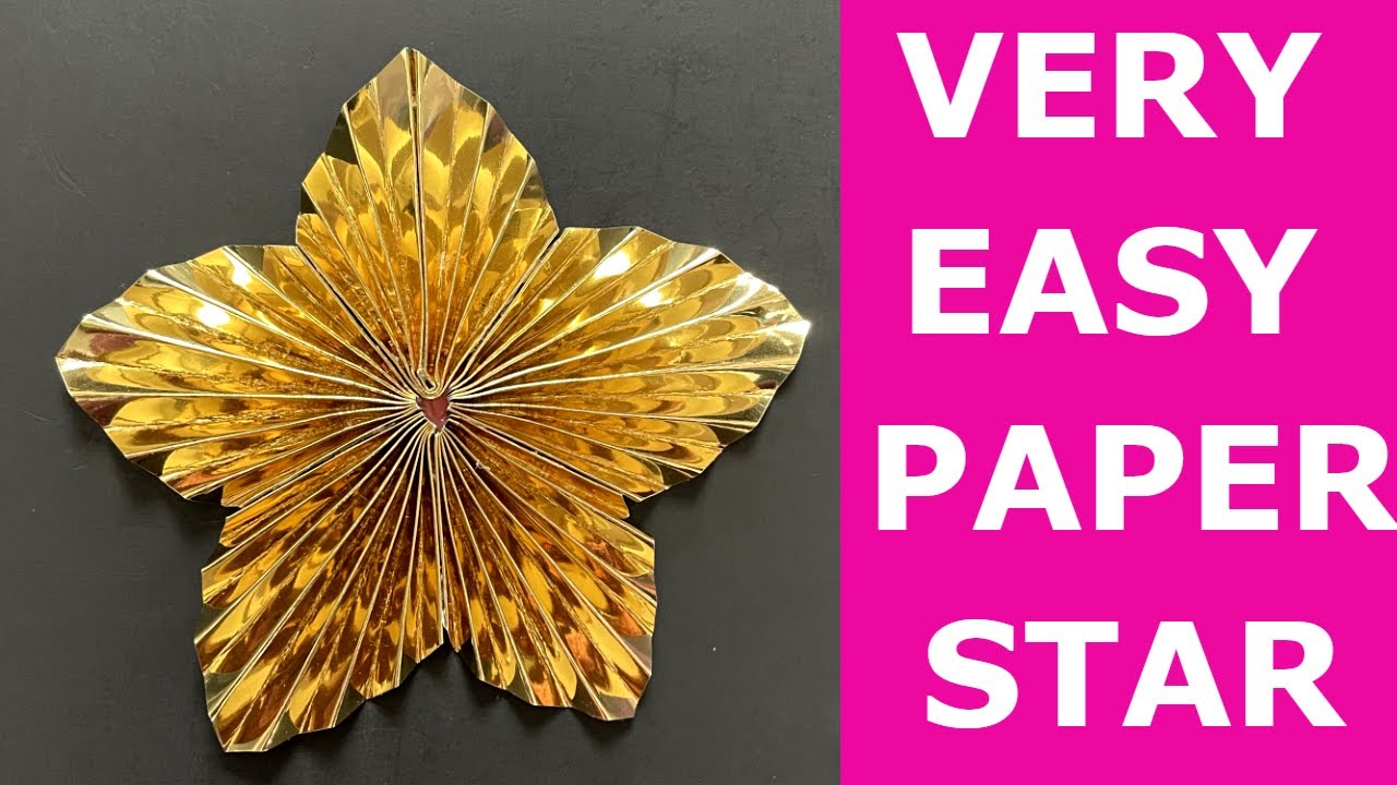 How To Make Paper Star Easy || Paper Star Craft For Christmas ...
