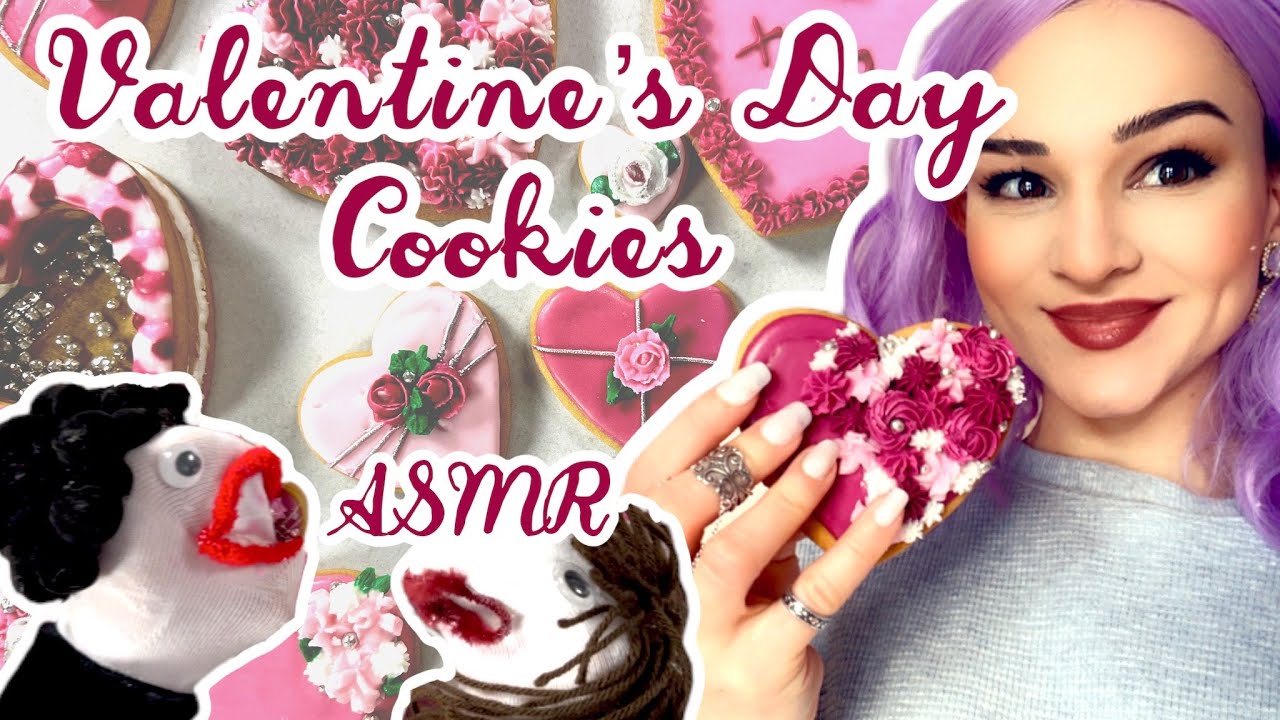 How to Decorate Valentine's Day Cookies 💋 || Satisfying Cookie ...