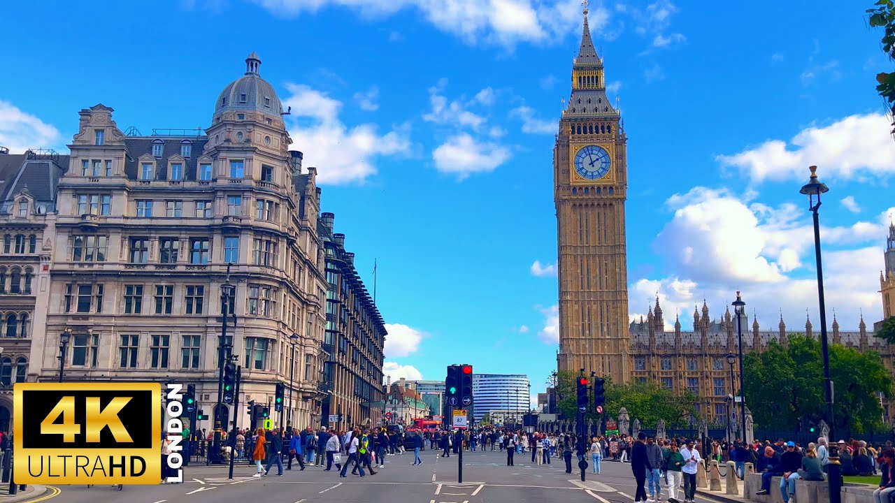 【4K HDR】London, England (UK) | Autumn Walking Tour | Stress Relief ...