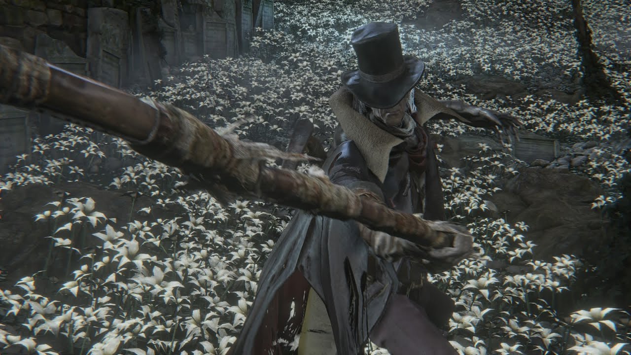 Bloodborne - Gehrman, The First Hunter Boss Fight - YouTube