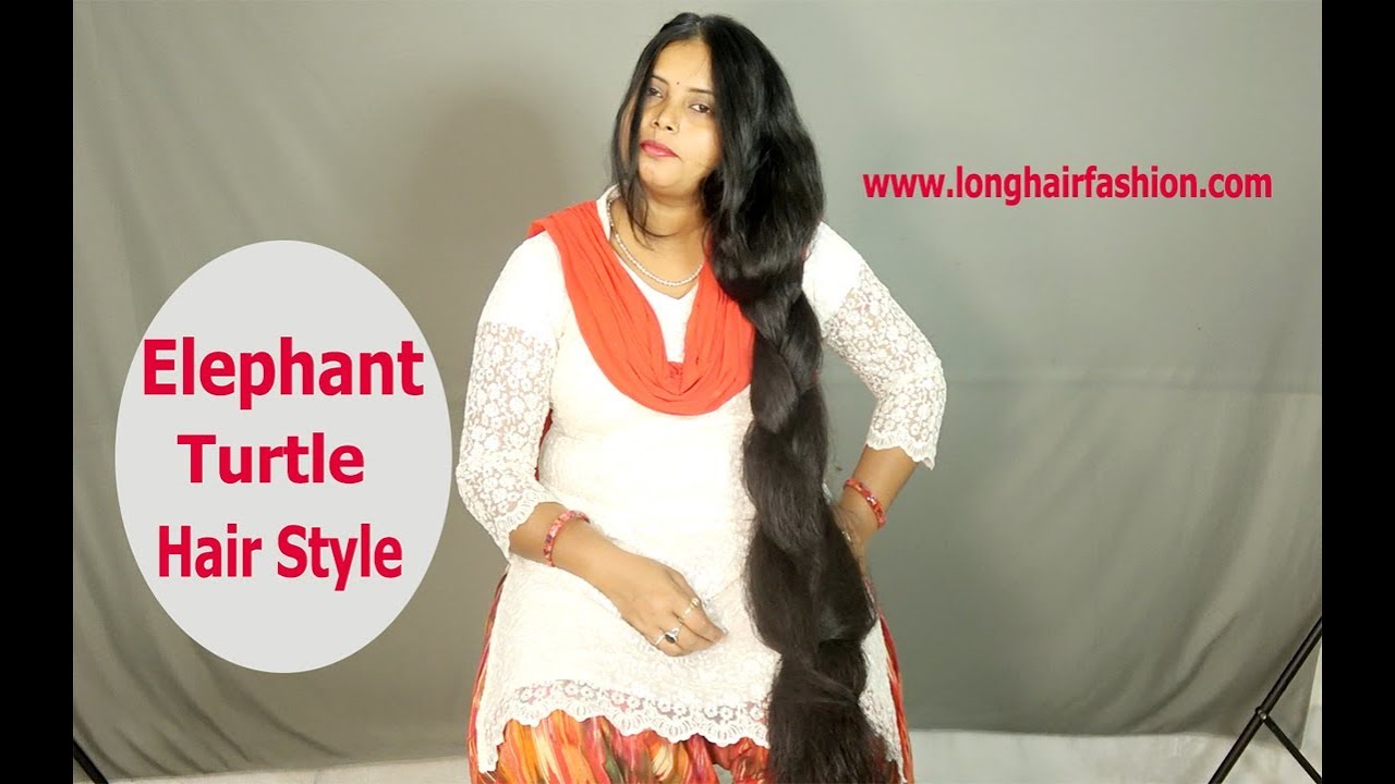 Elephant Turtle Braid Hair Style | Amazing Thick & Long Hair of ...