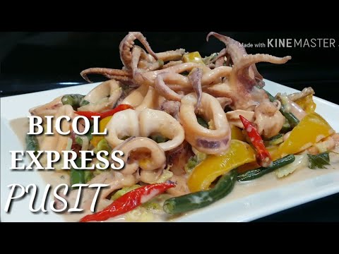 COOKING 101 : BICOL EXPRESS - PUSIT / MASARAP NA ULAM / SIMPLE RECIPE ...