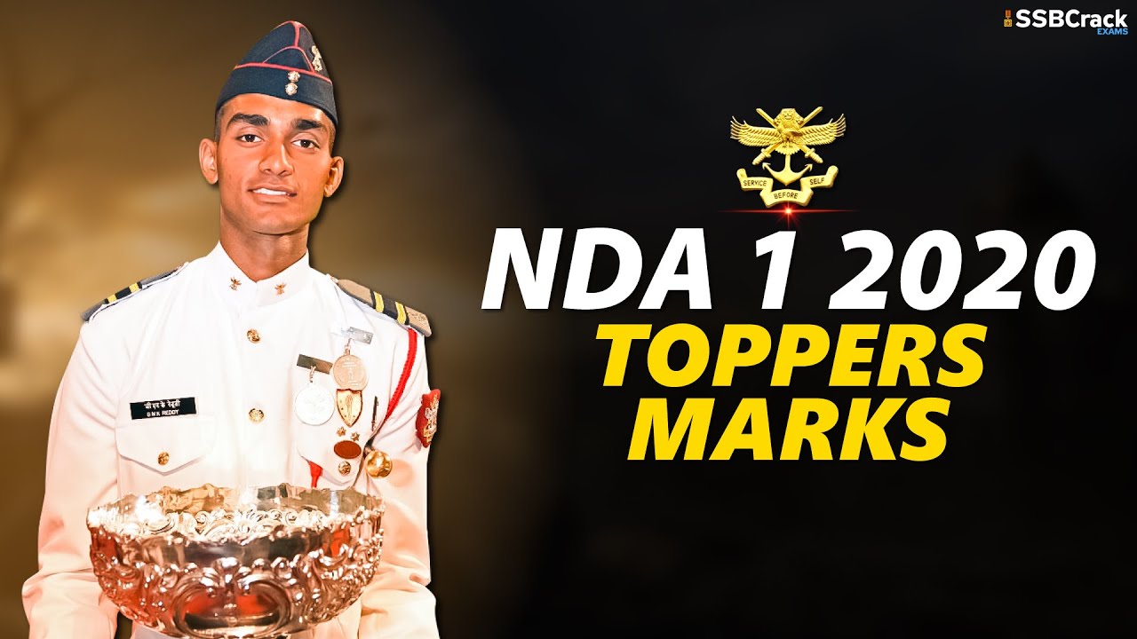 NDA 1 2020 Toppers Marks (Written + SSB Interview) - YouTube