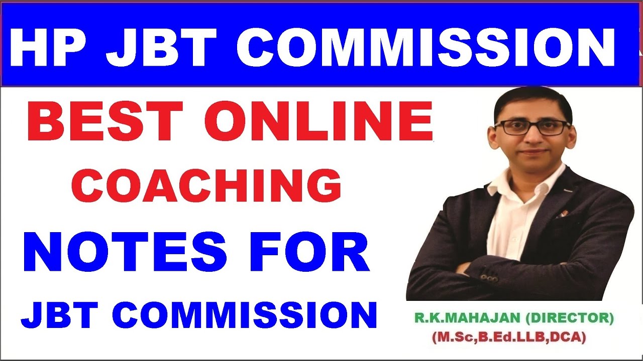 HP JBT Commission Preparation 2022 : HP JBT commission online classes ...
