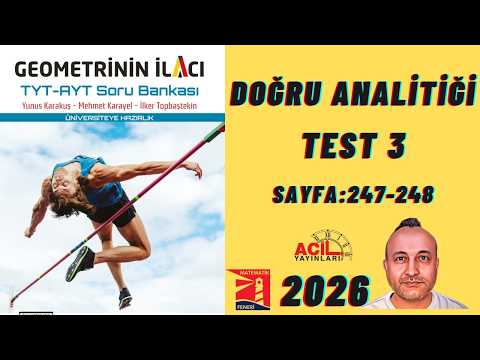 123 Geometrinin İlacı | Tyt-Ayt Soru Bankası DOĞRU ANALİTİĞİ Test 3 Sayfa:247-248 2026 Basım