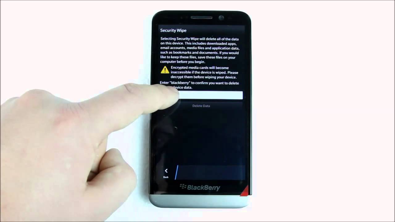 How To Blackberry Z30 Resetare Telefon - YouTube