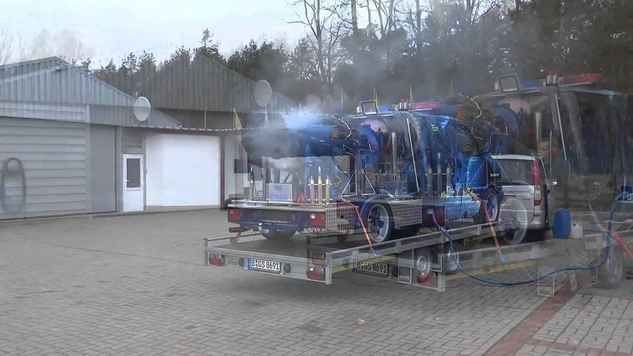 Jet Engine Walter m701 Motorlet Vw T4 Pritsche - YouTube