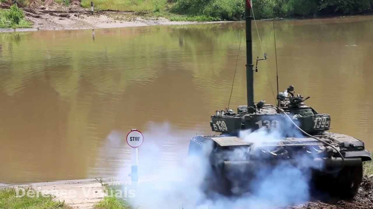 Russian Tanks Underwater River Crossing | Snorkel on Tanks ...