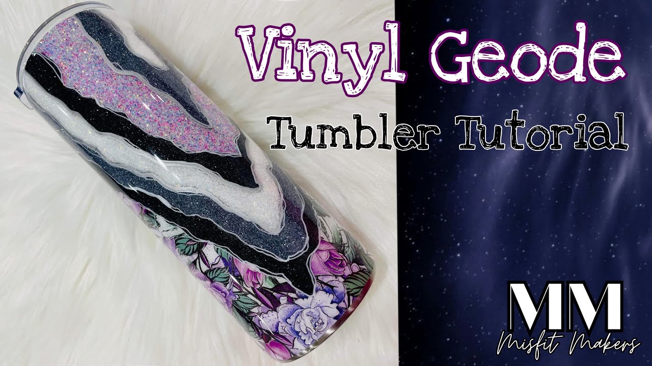 Vinyl Geode Tumbler Tutorial - YouTube
