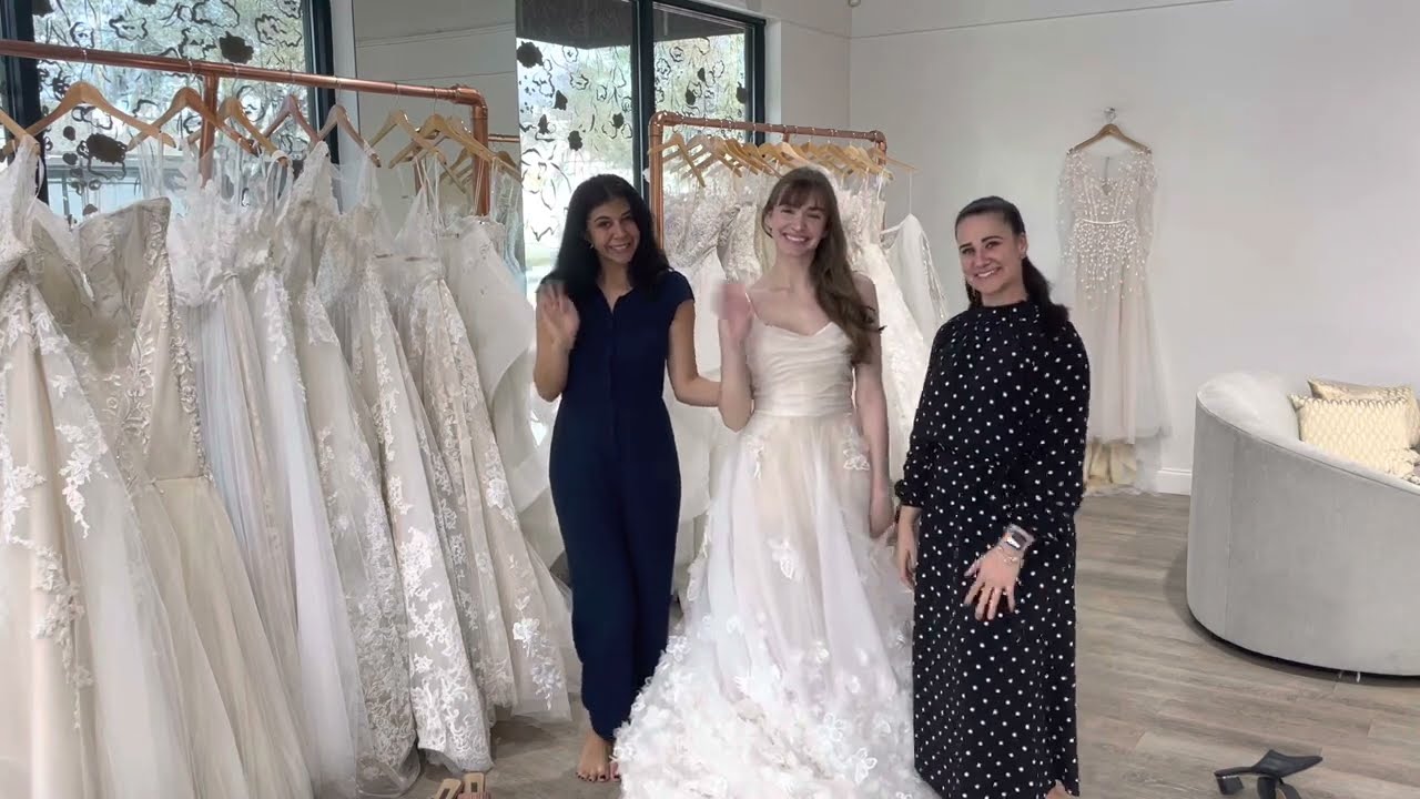 How to Put on a Wedding Dress - YouTube
