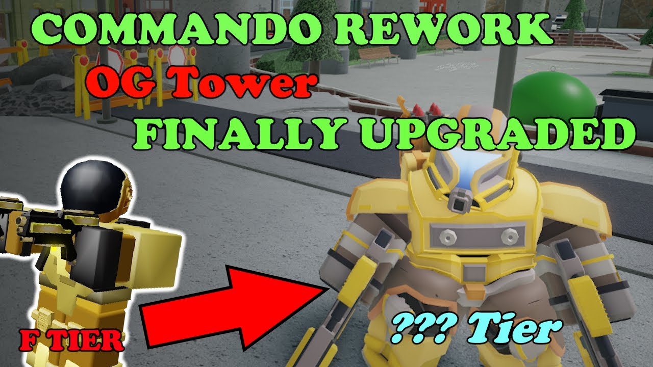 The NEW COMMANDO SHOWCASE! The OG Tower FINALLY Got An Upgrade! || Tower Defense Simulator - YouTube