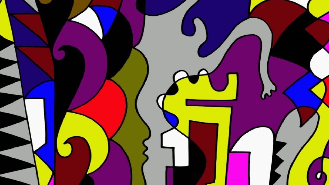 One Line Drawing Pattern #9 / Awesome Modern Abstract Technique ...