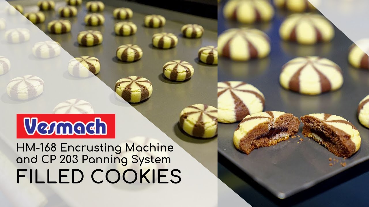 Vesmach Encrusting and Panning System - Filled Cookies [from AFEX 2019 ...