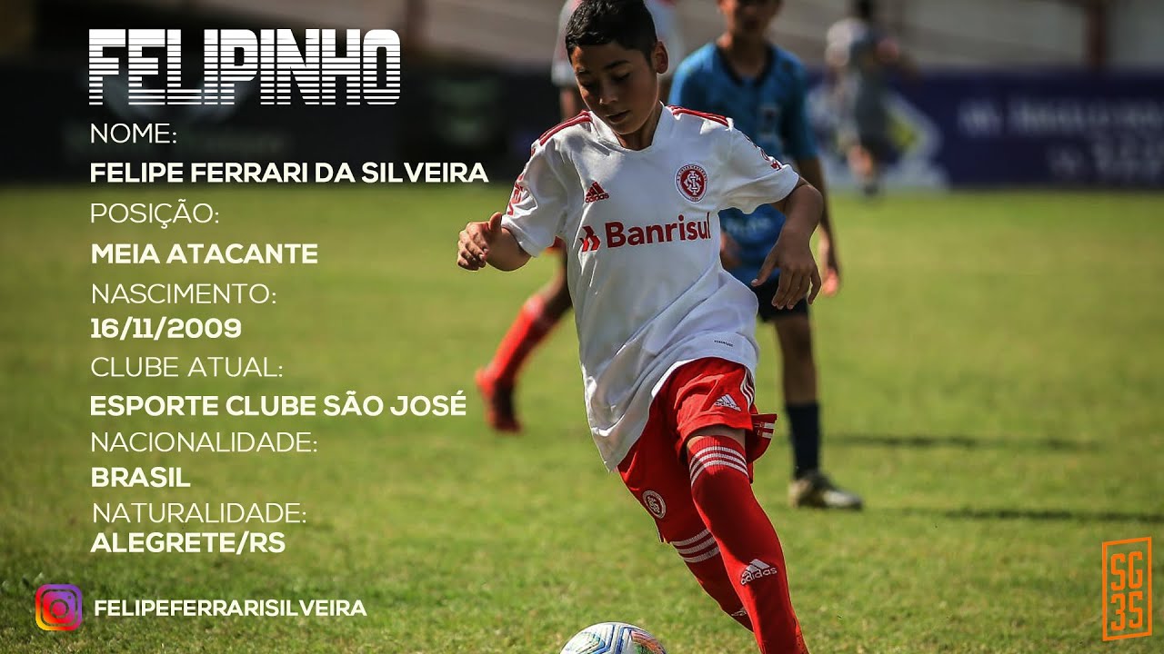 Felipe Ferrari da Silveira 16/11/2009 - Meia Atacante - YouTube