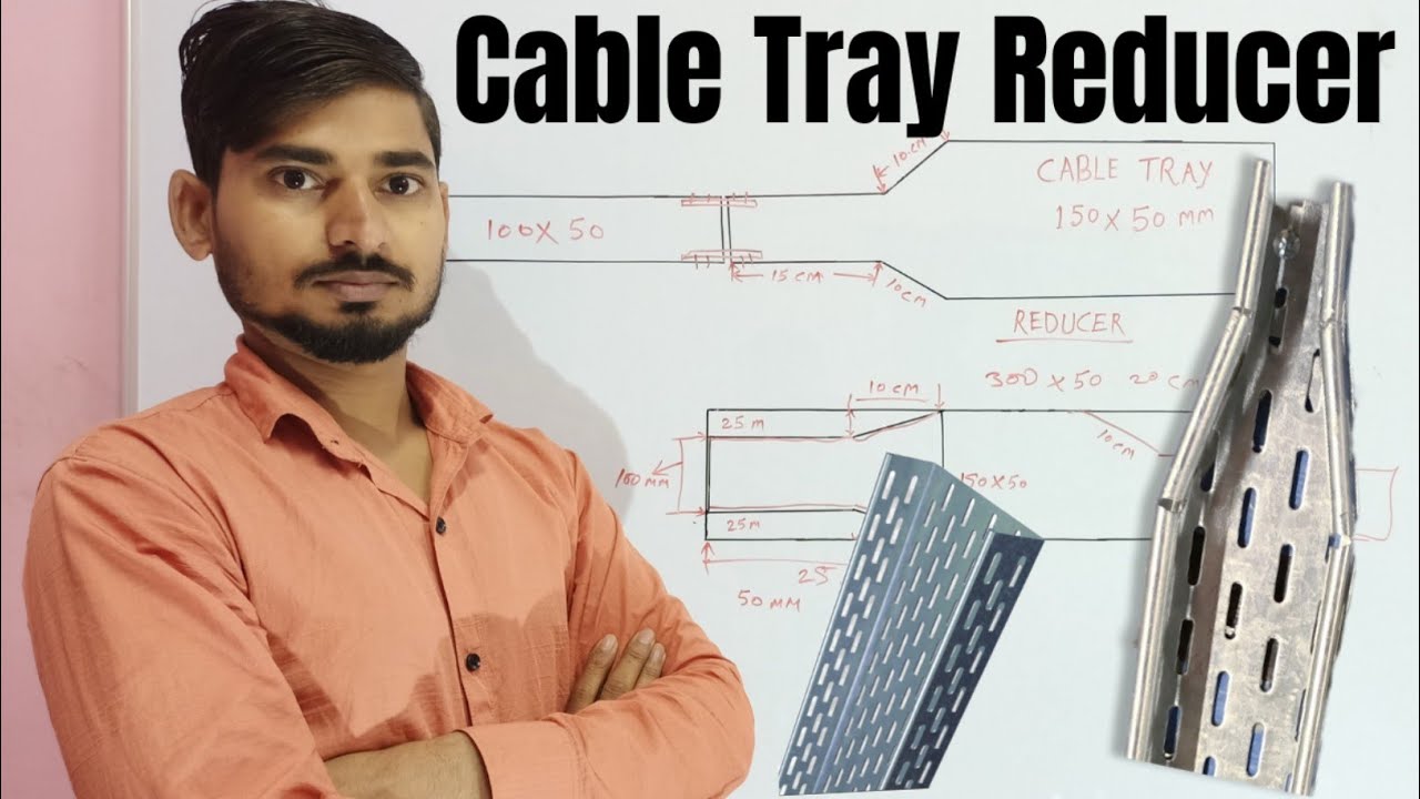 How to Make Cable Tray Reducer | HOW TO MAKE 150 ΤΟ 100mm CABLE TRAY ...