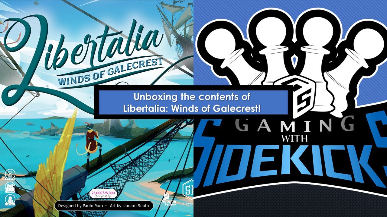 Libertalia: Winds of Galecrest box contents and components! - YouTube