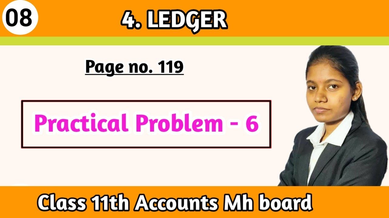 Class 11th bk chapter 4 ledger practical problems 6 in hindi - YouTube