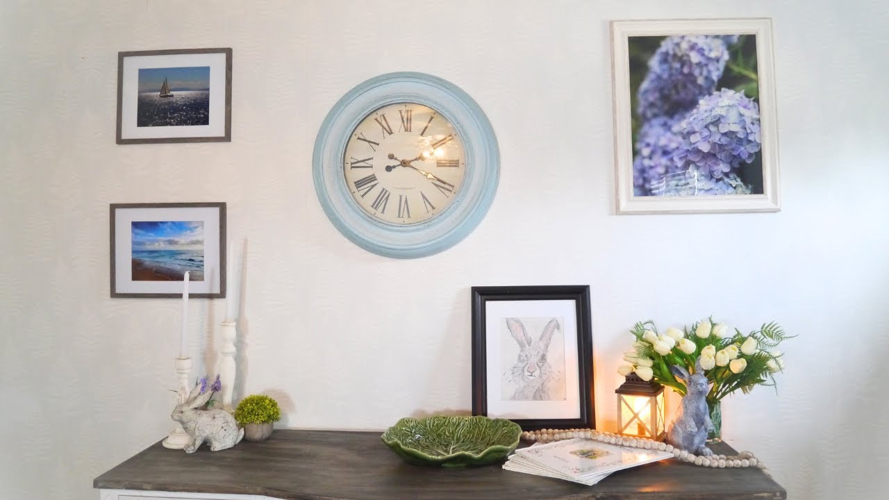 Creating a Simple Gallery Wall and Some Touches of Spring - YouTube