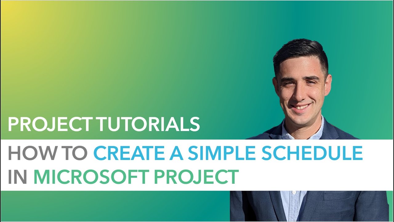 How To Create A Schedule In Microsoft Project YouTube How To Create A Schedule In Microsoft Project YouTube