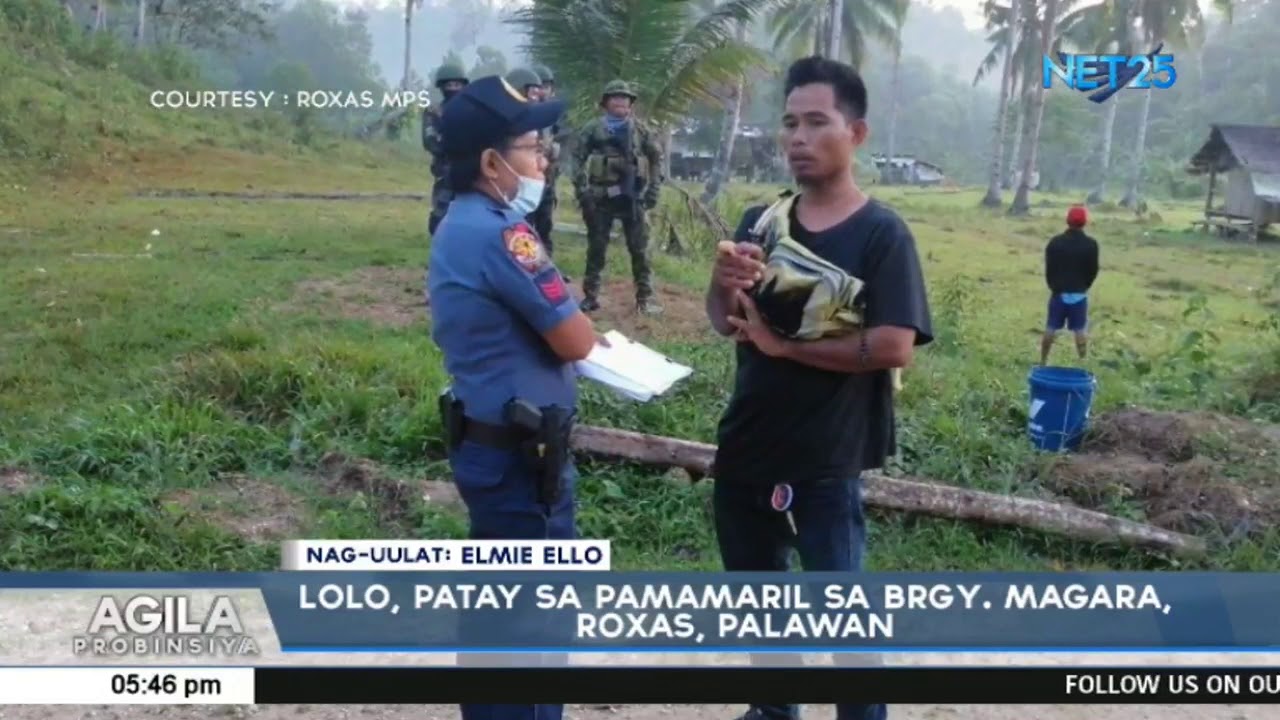 Lolo, patay sa pamamaril sa Brgy. Magara, Roxas, Palawan - YouTube