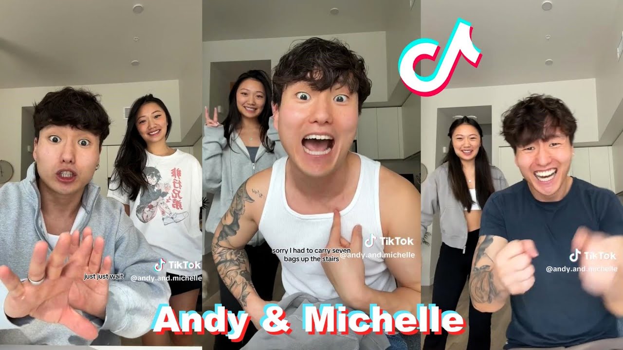 * NEW * Andy and Michelle Funny TikTok Videos Compilation 2024 - YouTube