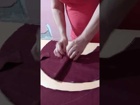 #dikişteknikleri  44 beden  Volanlı, pervaz kemerli, Düzdar etek kesimi  detaylı anlatım.