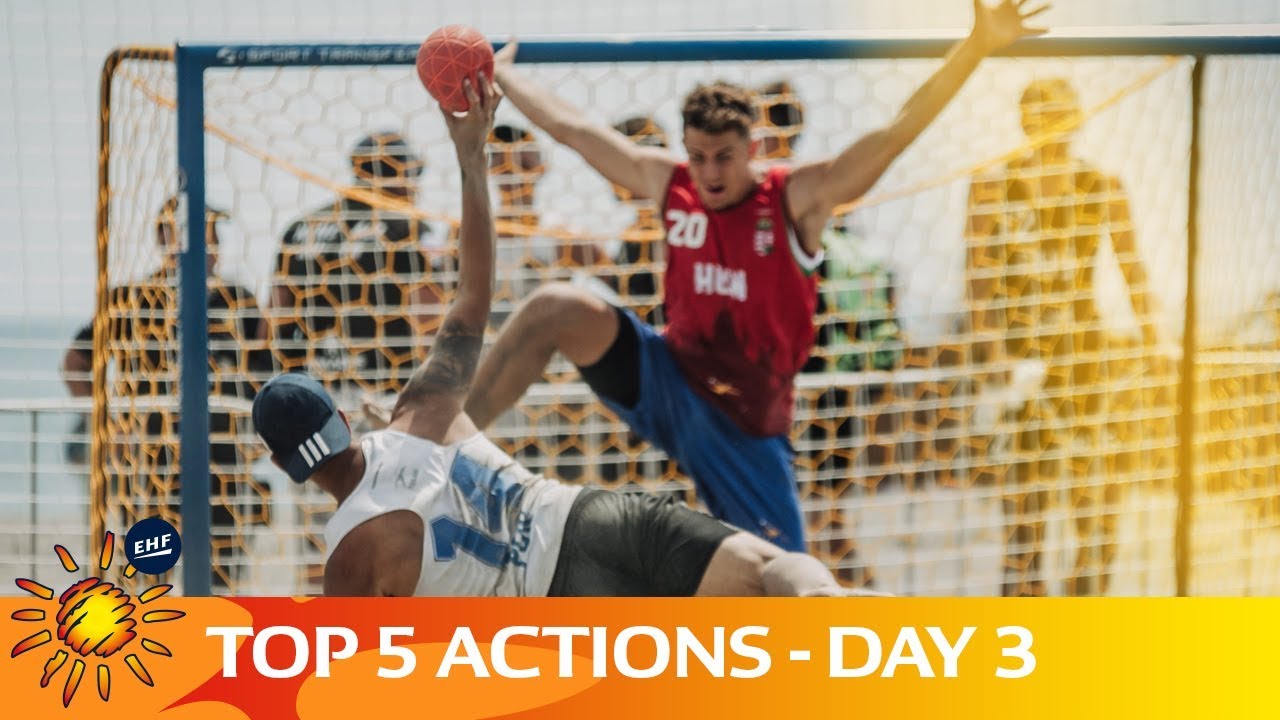 The best beach handball save ever! | Top 5 Actions | Day 3 | U18 Beach ...