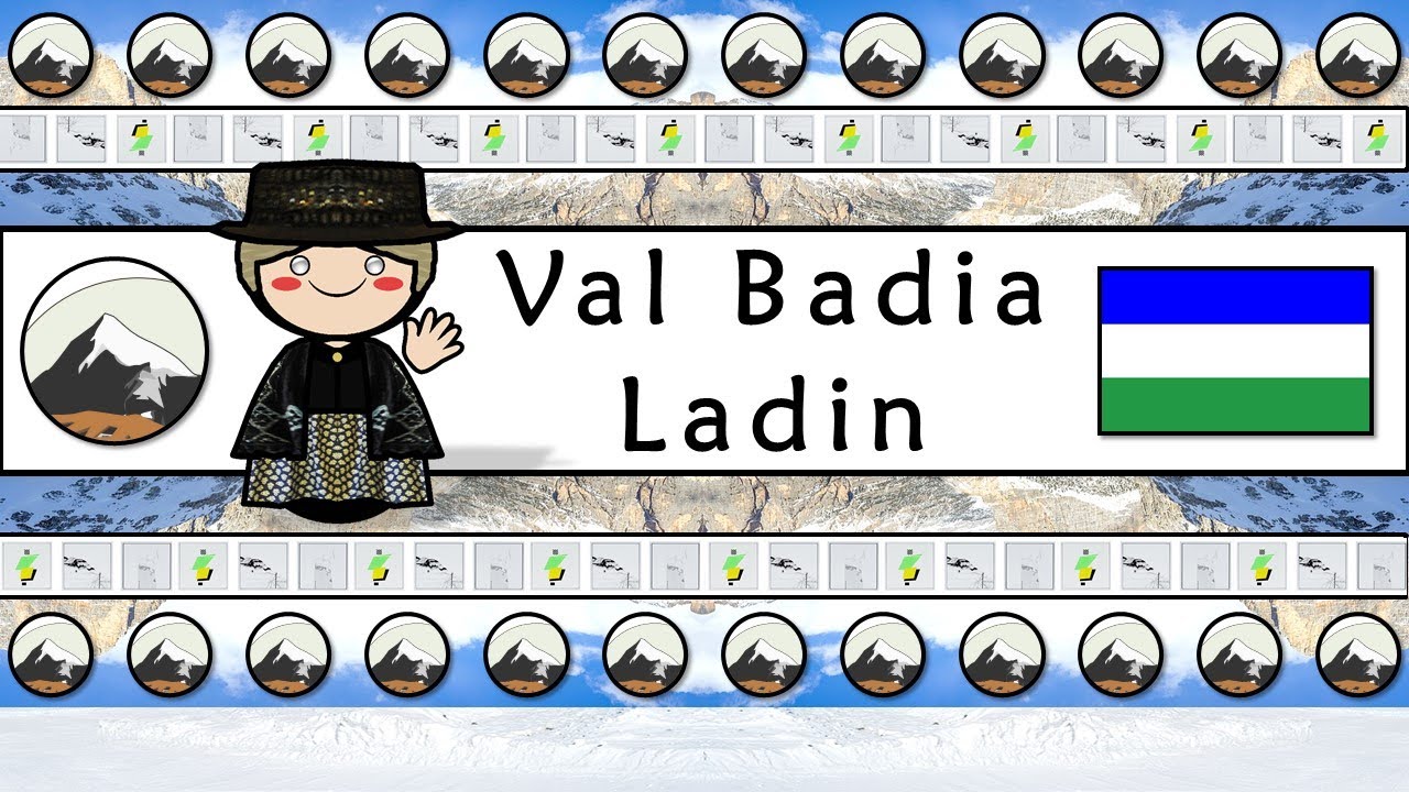 The Sound of the Val Badia Ladin language (UDHR, Numbers, Greetings ...