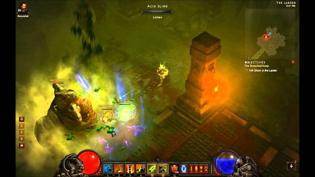 Diablo III Inferno - Act 3 Solo Ghom Kill (Witch Doctor) - YouTube