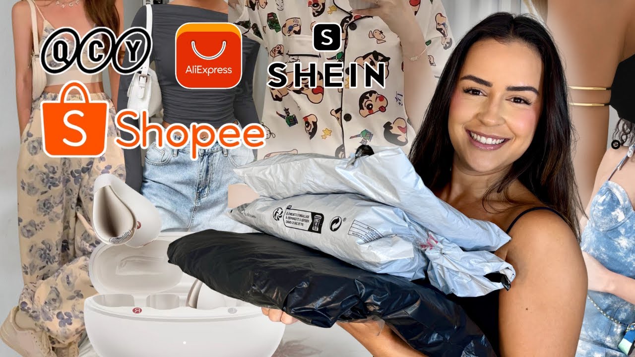 COMPRAS DO MÊS na Shein, Shopee, Aliexpress, Qcy e Lovito!! - YouTube