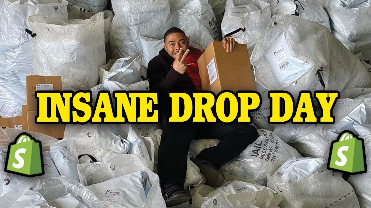 HUGE SHOPIFY DROP DAY FOR A BLACK ENTREPRENEUR! - YouTube